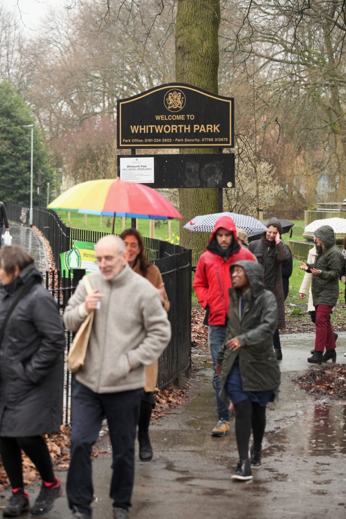 park tour with sign | Understanding Everyday Participation